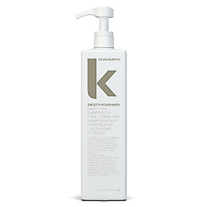KEVIN.MURPHY SMOOTH.AGAIN WASH - Frizz Control Shampoo - For Thick, Coarse & Unruly Hair - Moisturising Shampoo for Hair Hydration - Sulphate & Paraben Free - 1000 mL / 33.8 fl oz
