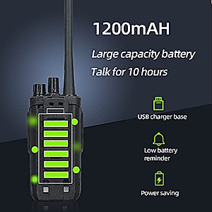 Retevis RT17 Walkie Talkies with Earpiece and Mic,Handheld 2 Way Radio Rechargeable,Portable Two Way Radios Long Range,VOX Handsfree for Adults School Business Construction Warehouse(20 Pack)
