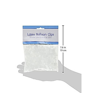 Premium Clear Plastic Latex Balloon Clips - 0.5" (144 Ct) - Quick & Easy Party Decoration Solution - Effortless Sealing for All Events and Celebrations