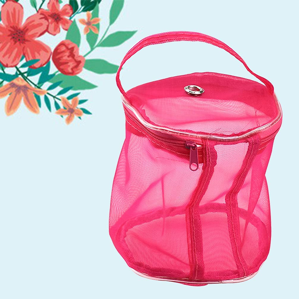 Ciieeo Portable Knitting Yarn Balls Accessories Storage Tote Bags Knitting Bag Yarn Mesh Container Empty Yarn Basket Mesh Storage Bag Knitting Yarn Bag Yarn Tote Crochet Organizer Travel