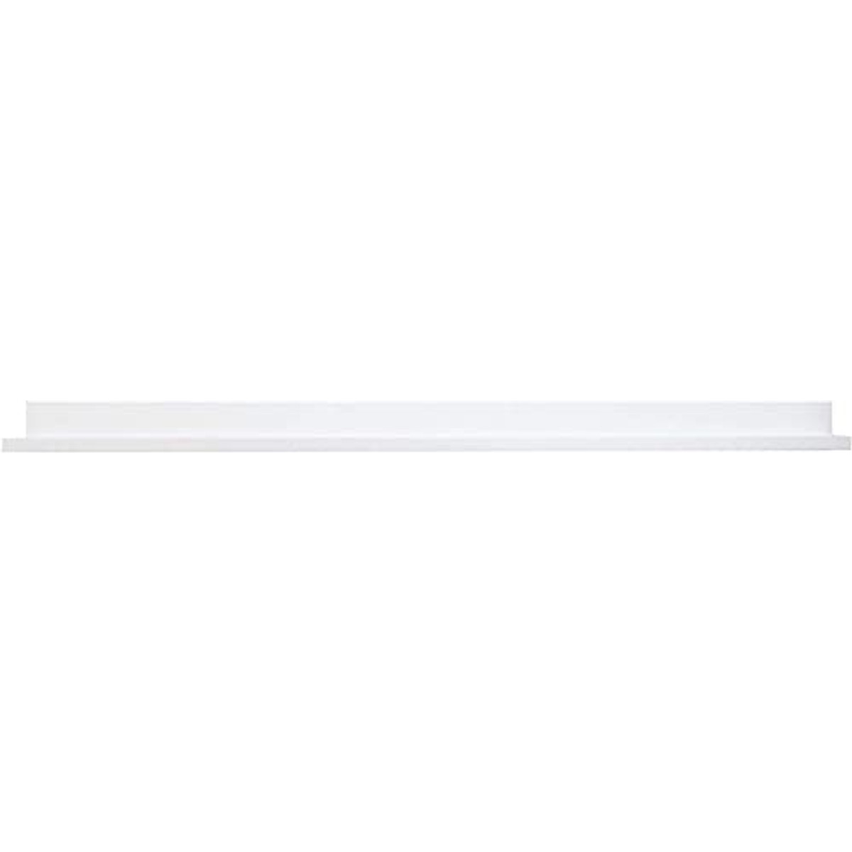 InPlace 72" W x 4.5" D x 3.5" H White Picture Ledge Shelf 9602058E