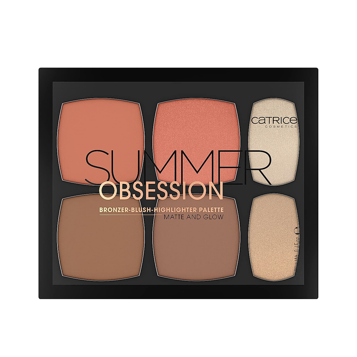 Catrice | Summer Obsession Bronzer, Blush, & Highlighter Palette Matte and Glow | Face Makeup for All Skin Types | Vegan & Cruelty Free | Made Without Parabens & Microplastic Particles