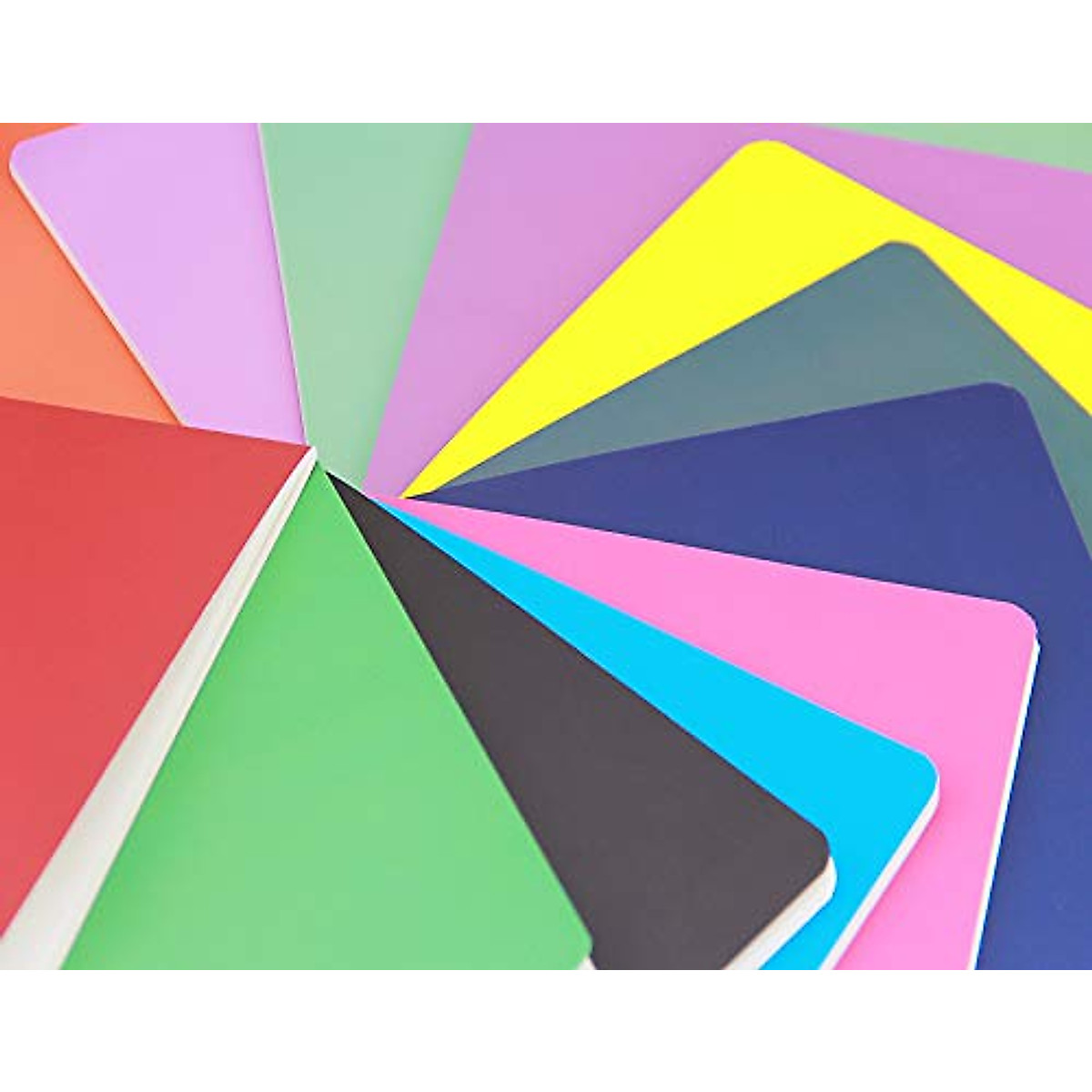 Zegrox A5 Colorful Blank Sketchbook Unruled Journal Pack Planner with Unlined Paper,Thick Blank Journal -60 Pages, 12 Pack (Blank)