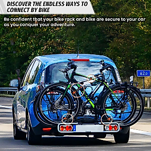 Boncas Adjustable Bike Rack Strap 29.5" Bicycle Wheel Stabilizer Straps with Innovative Gel Grip Keep The Bicycle Wheel from Spinning - Orange 2 Pack