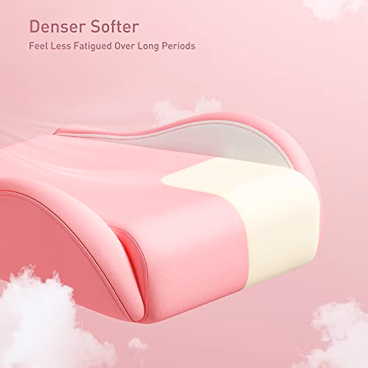 AutoFull C2 Pink Bunny Gaming Chair Cute Kawaii Gamer Chair for Girl Ergonomic Computer Gaming Chair with Lumbar Support PU Leather High Back Racing Gaming Chairs