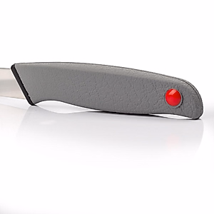 ARCOS Paring Knife 3 Inch Stainless Steel. Professional Kitchen Knife for Cut, Peel and Clean Food. Ergonomic Polyoxymethylene Handle and 80 mm Blade. Series Colour Prof. Color Grey.
