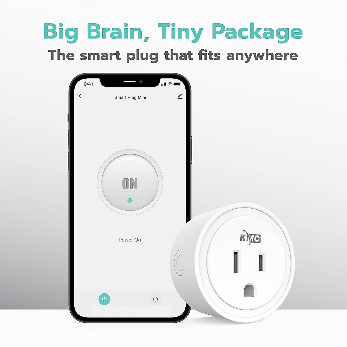 KMC Smart Plugï¼ŒWiFi Mini Outlet 2 Pack, Compatible with Alexa, Google Assistant and IFTTT, Compatible with Smart Life APP, No Hub Required, Remote Control Your Devices from Anywhere, ETL Listed