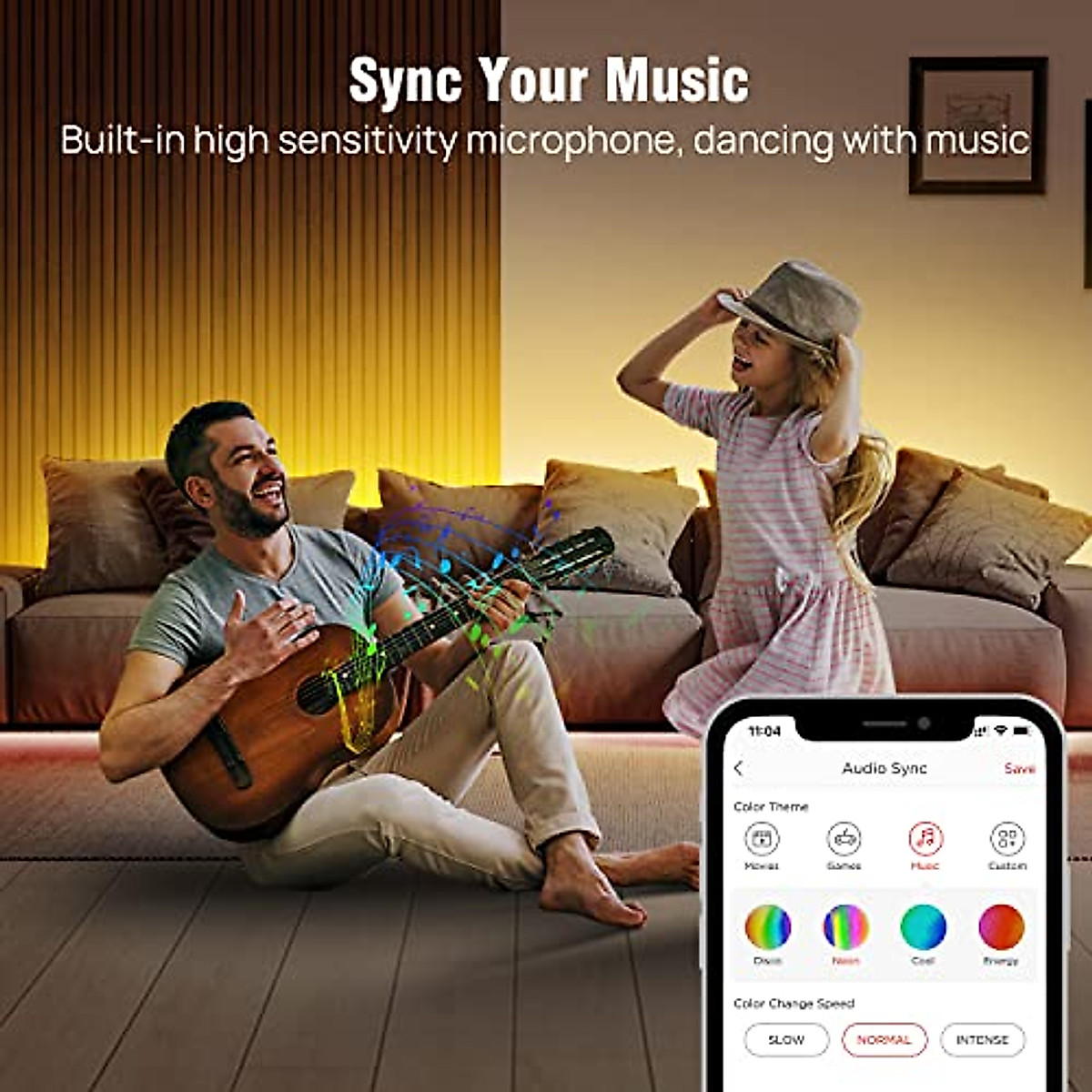 Sengled Smart LED Strip Lights 32.8ft WiFi LED Lights Work with Alexa and Google Home 16 Million Colors RGB Music Sync Adjustable Length 25,000 Hours Life Multi Mode Support for Game Movie