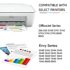 Ubinki Remanufactured Ink Cartridge Replacement for HP 62XL 62 HP62 XL HP62XL Ink (Black, 2Pack) to use with Envy 7645 7640 5660 5540 5640 OfficeJet 5740 5741 8040 OfficeJet 250 200 Series Printer