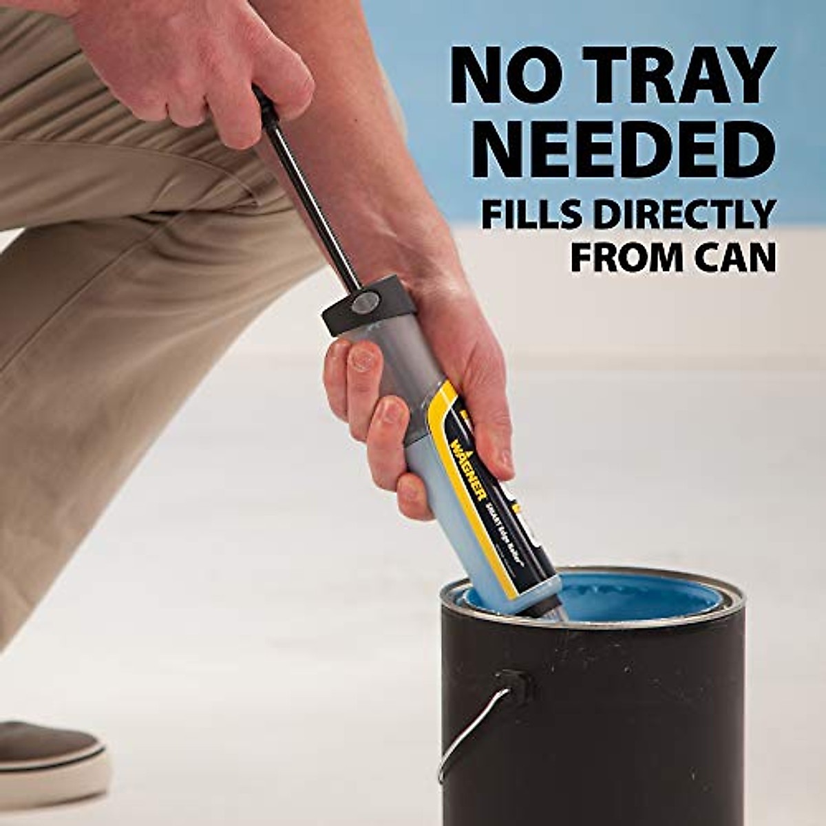 Wagner Spraytech 0530000B SMART Edge Paint Roller, Paint Power Roller, Power Paint Roller, Wagner Paint Stick, Automatic Paint Roller, Auto Paint Roller, Power Roller Paint System