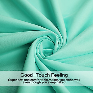 4 piece Bed Sheet Set (Full,Mint) 1 Flat Sheet,1 Fitted Sheet and 2 Pillow Cases,Brushed Microfiber Luxury Bedding with Deep Pockets