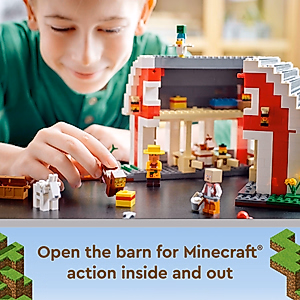 LEGO Minecraft The Red Barn 21187 Building Toy Set for Kids, Girls, and Boys Ages 9+ (799 Pieces)