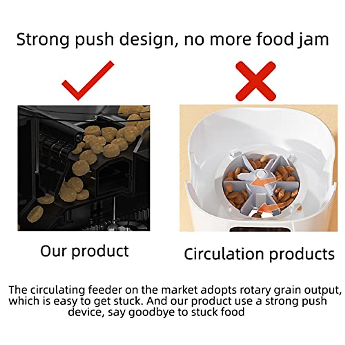 Mcacetine Automatic Cat Feeders, Auto 4L Timed Cat Dog Feeder Pet Dry Food Dispenser Smart cat Dog Feeder with Stainless Steel Bowl for Small Medium Pets