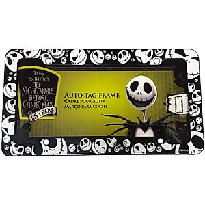 Pair of Disney Nightmare Before Christmas Jack Skellington Plastic License Plate Frame