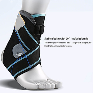 Ankle Support Brace Inside and Outside Support for Pain Relief Injury Recovery Strain or Sprain Tendonitis Post-op Cast Support and Injuryprotection for Women and Men Ankle Brace,Small