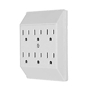 Eaton 1146W-SP 15-Amp 125-Volts Six Outlet Tap Duplex Receptacle, White