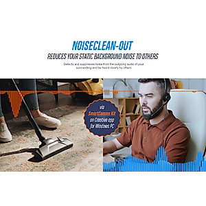 Creative Sound Blaster PLAY! 4 Hi-res External USB-C DAC and Sound Adapter Ft. VoiceDetect Auto Mic Mute/Unmute, Two-way Noise Cancellation, Bass Boost/Dynamic EQs, for Video Calls on Windows PC