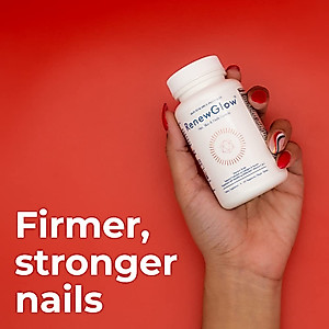 Renewglow Hair Supplement, Proven to Promote Healthy Hair Growth Supports Thicker, Fuller Hair and Healthier Skin, Ages 35 and Up