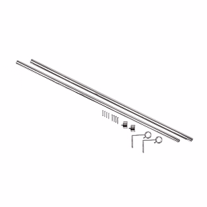 Umbra Cappa 1-Inch Curtain Rod, Includes 2 Matching Finials, Brackets & Hardware, 36 to 66, Polished Silver