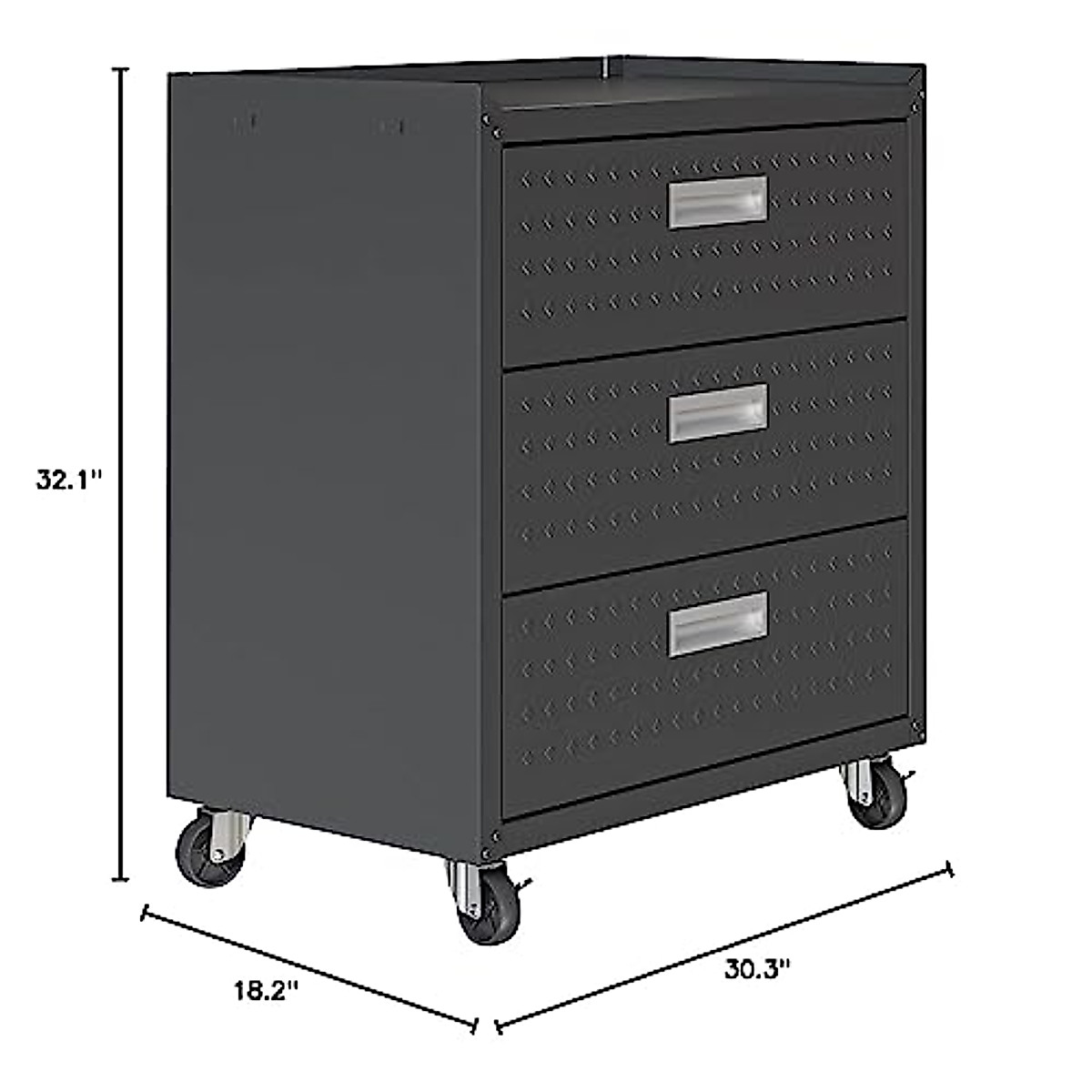 Manhattan Comfort Fortress Storage Units, Charcoal Gray