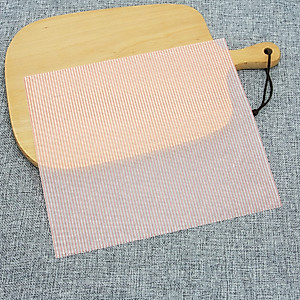 100 sheets Wax Paper Sheets Deli Wraps Basket Liners Deli Paper Sheets Squares Baking Paper Colored Parchment Paper Greaseproof for Food,Handmade Soap,Cookies and Carmels… (Pink)