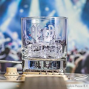 AC/DC Rock n' Roll Train Etched Whiskey Glass - Officially Licensed, Premium Quality, Handcrafted Glassware, 11oz. Rocks Glass - Perfect Collectible Gift for Rock Music Fans, Birthdays, & AC/DC Lovers