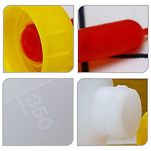 Yardwe 5 Sets Calf Lamb Milk Feeder 400ml Sheep Goat Cattle Bottle Livestock Feeding Bottle Bucket Pot Rearing Drinker Feeding Supplies