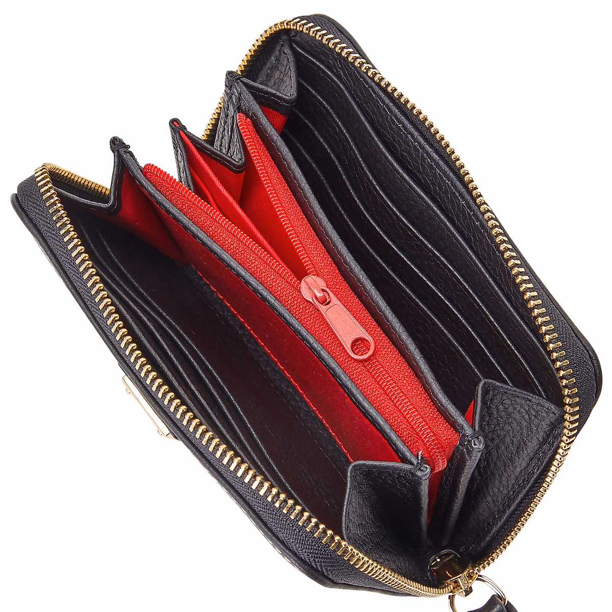 Dooney & Bourke Wallet, Pebble Grain Medium Zip Around Wallet - Black