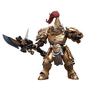 HiPlay JoyToy Warhammer 40K Collectible Figure: Adeptus Custodes Custodian Guard with Guardian Spear 1:18 Scale Action Figures JT7806 (Guard with Guardian Spear)