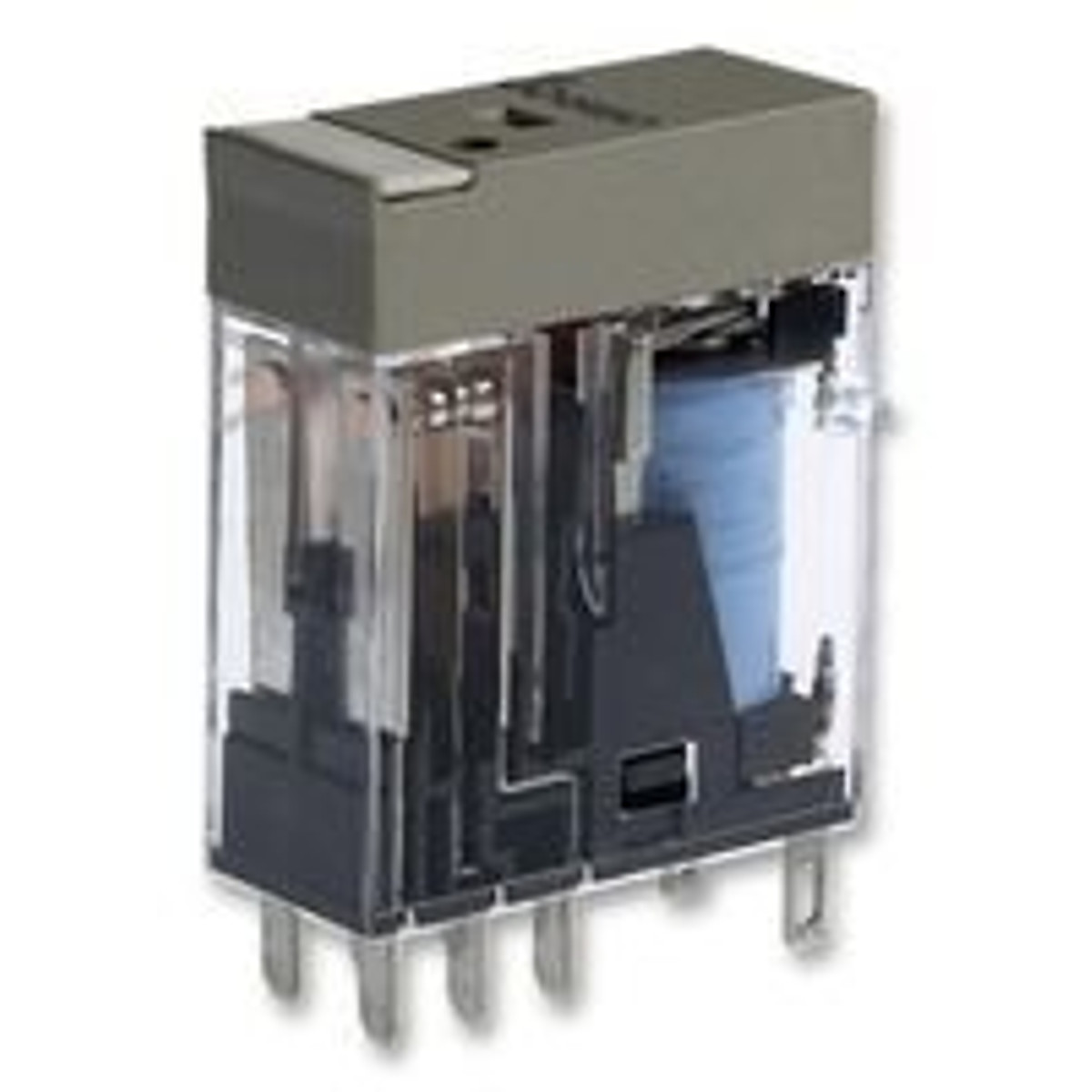 OMRON Industrial Automation G2R-2-SN DC24(S) Power Relay, DPDT, 24VDC, 5A, Plug in