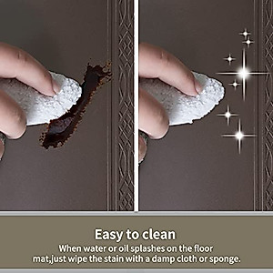 24 x 60 Inch Extra Support Anti Fatigue Comfort Kitchen Mat, Waterproof Long Kitchen Runner, Non-Slip Standing Desk Mat, Commercial Pads for Offices, Home, Garages (Bordeaux Coffee, 24'' x 60'')