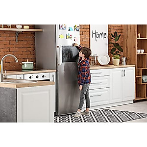 Magnetic Dry Erase Blackboard with Chalkboard Design for Kitchen Fridge-Office - Includes 4 Liquid Chalk Markers - 17X13” - Refrigerator Black Board Organizer and Planner