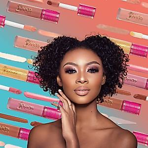 Juvia's Place Long Lasting Non-Sticky Luscious High Shine Glow Lip Gloss Reflect Sis!, 16 oz, Deep Peachy Beige Brown, Creamy and Smooth