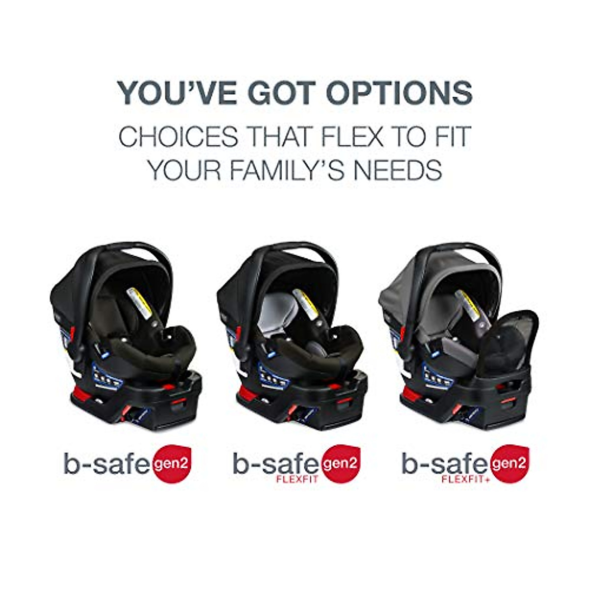 Britax B-Safe Gen2 FlexFit Infant Car Seat, StayClean - Stain, Moisure & Odor Resistant Fabric