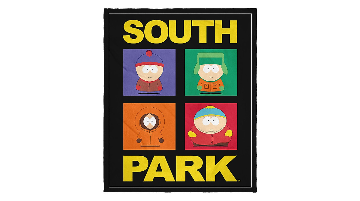 South Park Color Frames Throw Blanket - Officially Licensed