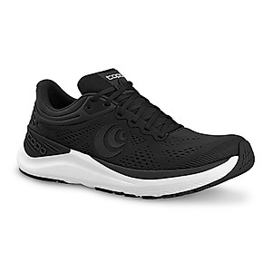 Topo Athletic Women's Ultrafly 4 Comfortable Lightweight 5MM Drop Road Running Shoes, Athletic Shoes for Road Running, Black/White, Size 9