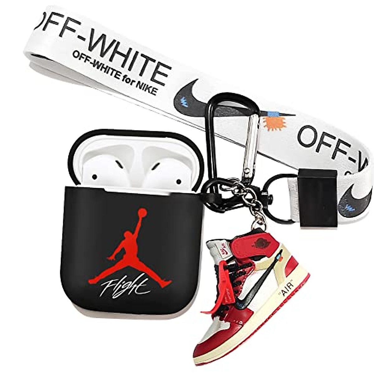 IMPORTUNK 1 pair ONLY Sneaker Keychain Jordan Retro 1 shoes Bulls star for mens and women Jordan's
