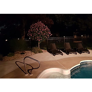 Solar LED 2In x 2In(5cm x 5cm) Fence Post Cap for Wrought Iron and Aluminum or Garden, Solar Fence Lights - 8 Pack (white light)