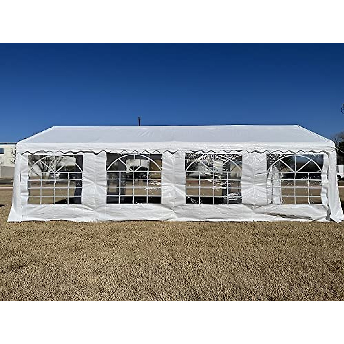 26'x13' PE Party Tent White - Heavy Duty Canopy Carport - by DELTA Canopies