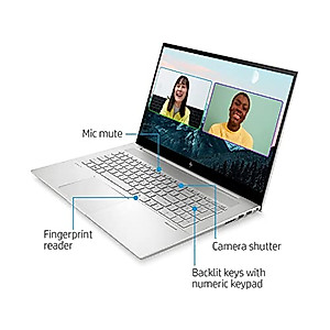HP 2022 Envy 17.3" FHD Touchscreen 300-Nits Laptop, 12th Gen Intel Core i7- 1255U, 32GB RAM, 2TB PCIe SSD, Backlit Keyboard, Intel Iris Xe Graphics, Wind 11 Pro, Natural Silver, 32GB USB Card