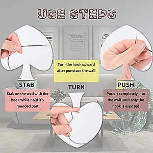 35 Pack Picture Hangers, BACUTHY Hercules Hooks for Hanging Photo Frame, Mirror and More - Wall Hangers Without Nails, Heavy Duty&Less Damage