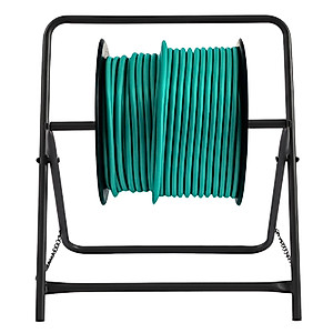 BeiseYu Single Axle Cable Caddy, Commercial Industrial Grade Steel Wire Rack Dispenser, Foldable Electrical Wires Dolly Spinner, Max Weight 66 Lbs (Black)