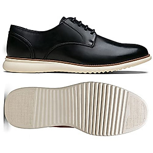 Jousen Men's Black Dress Shoes Formal Lace Up Casual Dress Shoes for Men Oxfords Shoes (AMY733 Black 10)