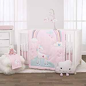 Little Love by NoJo White Cloud with Pink Embroidered Face and Ballerina Slippers Decorative Shaped Pillow