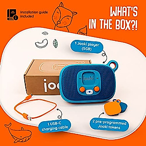 Jooki Music Player for Kids Core Bundle - Portable Audio Player- Screen Free Imagination Building (Player + 8 Tokens)