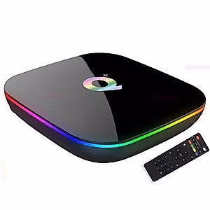 Android 10.0 TV Box 4GB RAM 32GB ROM Q Box QPLUS Quad-Core Cortex-A53 64 Bits Support 2.4GHz WiFi 4K 3D Ultra HD H.265,USB 3.0 Smart TV Box