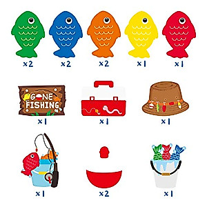 30CT Gone Fishing Party Hanging Swirl Decorations Kit Little Fisherman The Big One Birthday Baby Shower Photo Props Summer Reel Fun Ideas Ceiling Door Foil Whirls Streamers Supplies