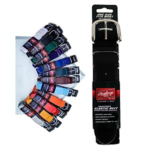 Rawlings Adjustable Belt | One Size Fits Most (18"-36") | Black