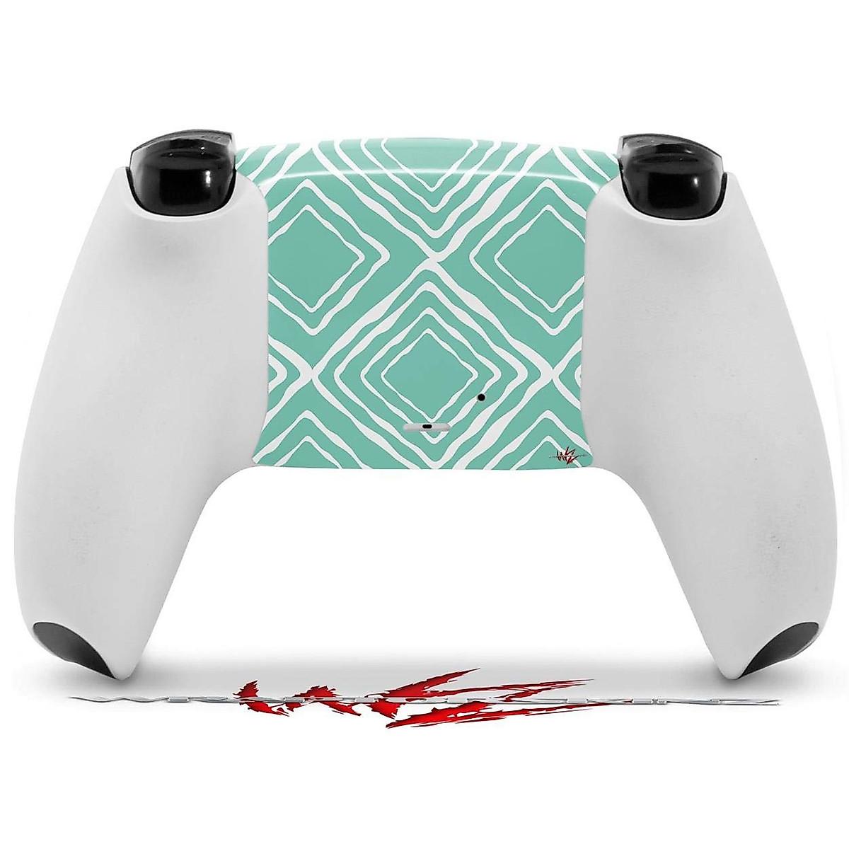 WraptorSkinz Skin Wrap compatible with Sony PS5 DualSense Controller Wavey Seafoam Green (CONTROLLER NOT INCLUDED)