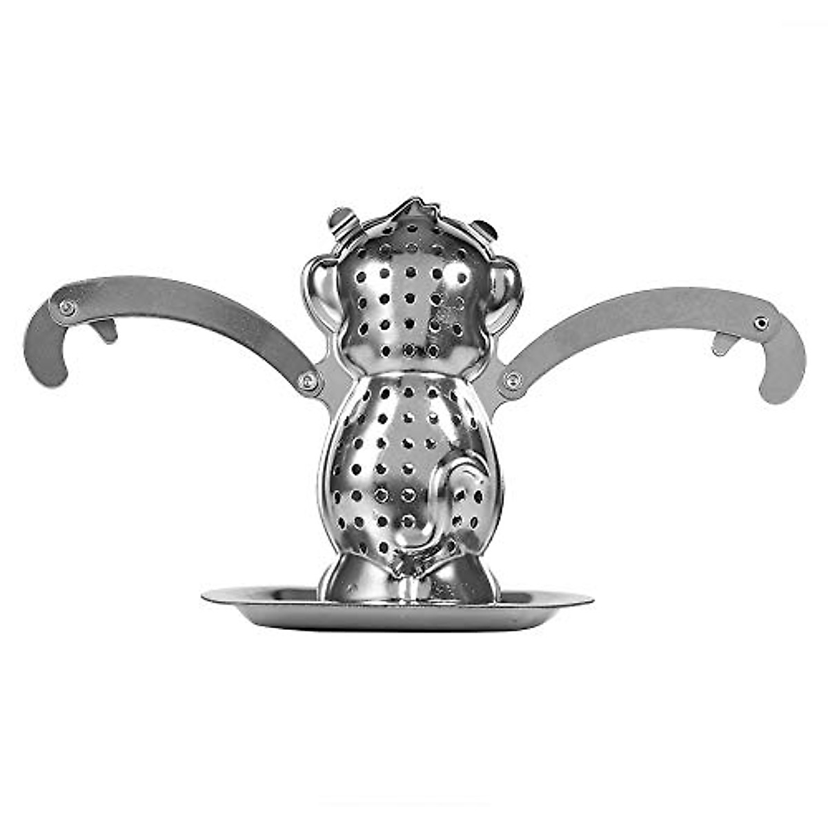 Cute Stainless Steel Loose Tea Leaf Infuser Ball Strainer Filter Diffuser Herbal Spice Monkey